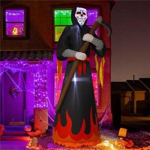 Holiday | 8 Foot Tall Halloween Inflatables Grim Reaper Inflatable Blow ...